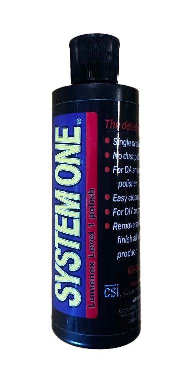 SYSTEM ONE - polish and pads - SYSTEM ONE Home of the single product polish
